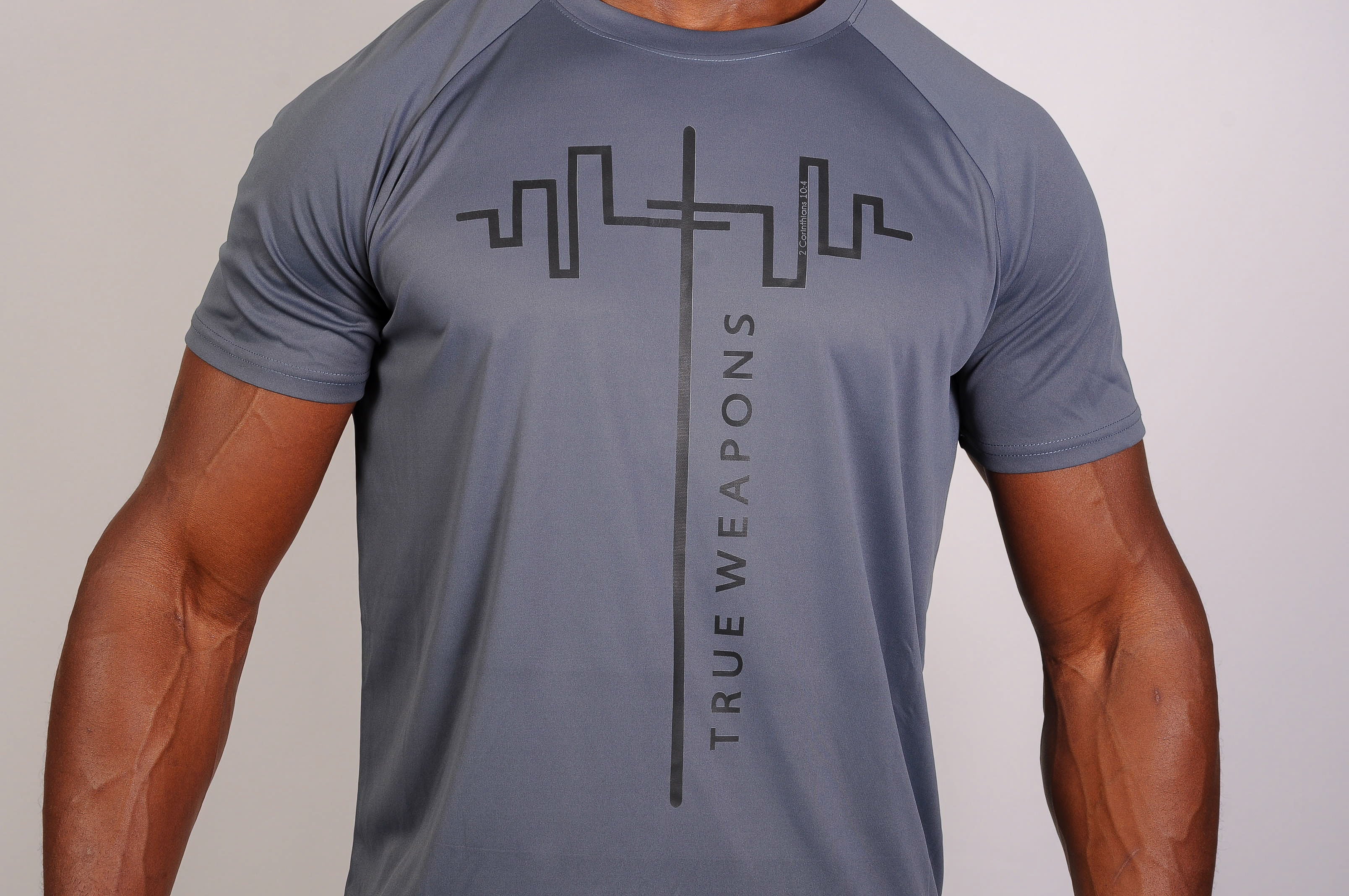Dry Fit T-Shirt - Dark Gray (Black Logo) – True Weapons